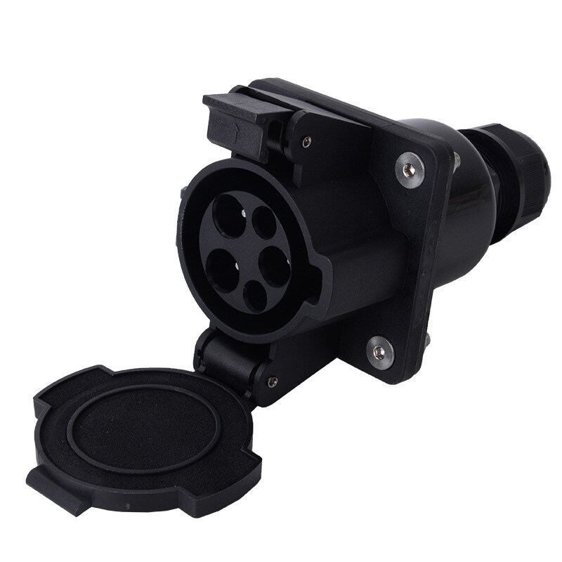 SAE J1772 Mobil Side Inlet EV Charging Accessories Type 1 Socket Untuk ...