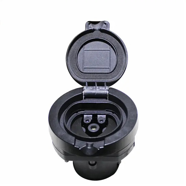 16A 32A 250V Tipe 2 EV AC Charging Inlet/Socket Dengan Shutter ...